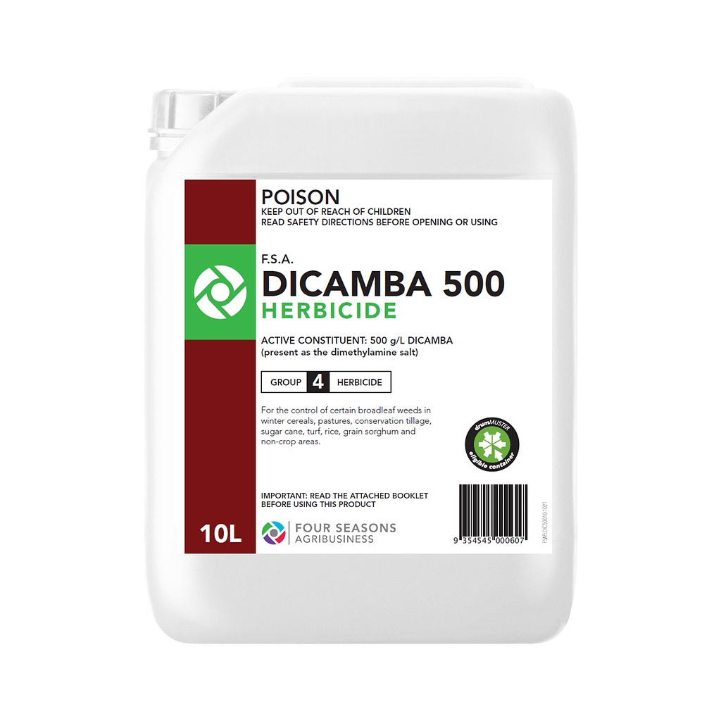 F.S.A. Dicamba 500 Herbicide - Four Seasons Agribusiness