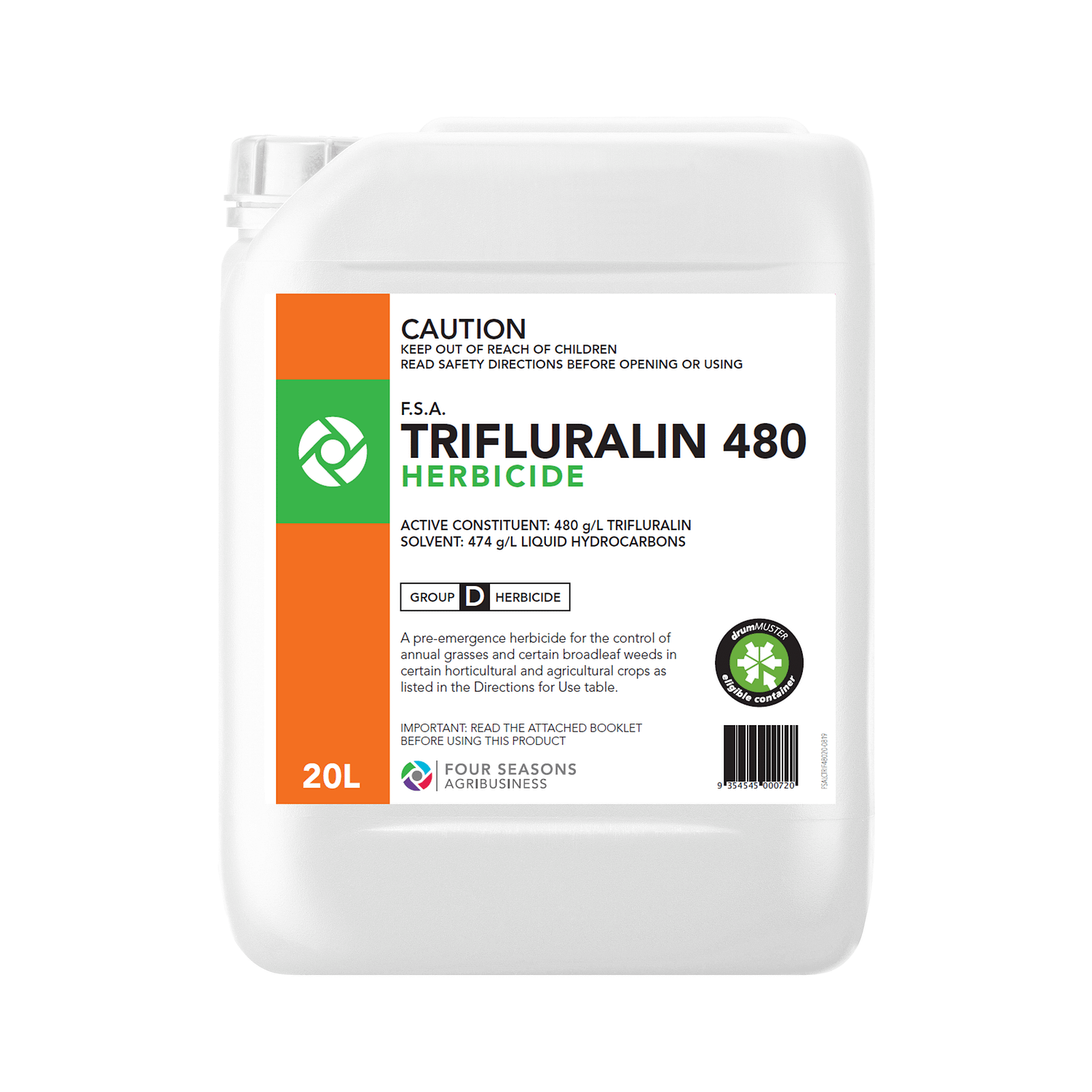 F.S.A. Trifluralin 480 Herbicide - Four Seasons Agribusiness