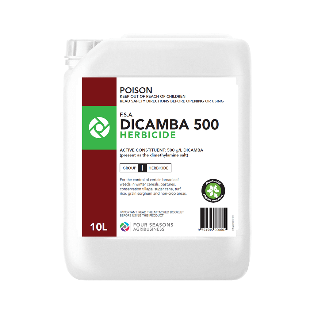 F.S.A. Dicamba 500 Herbicide - Four Seasons Agribusiness