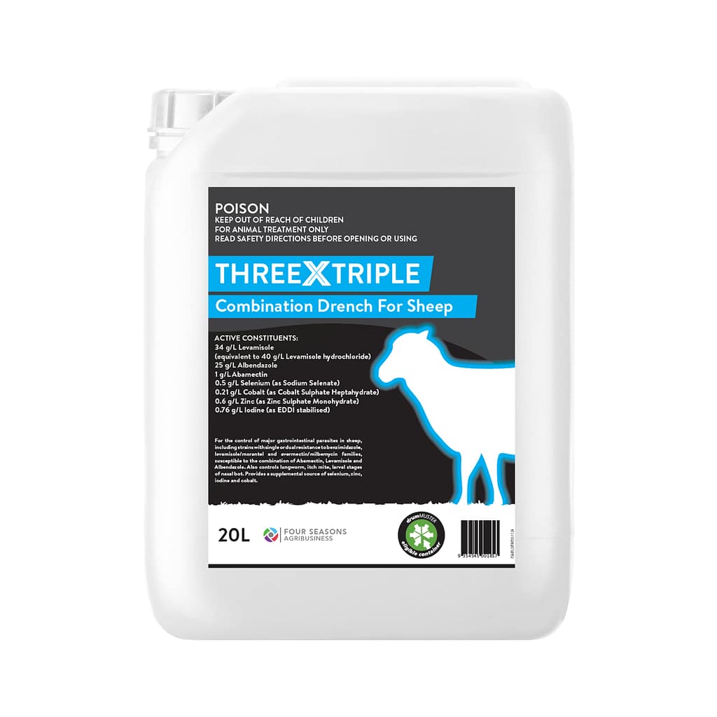 Three X Triple Combination Drench for Sheep - Four Seasons Agribusiness
