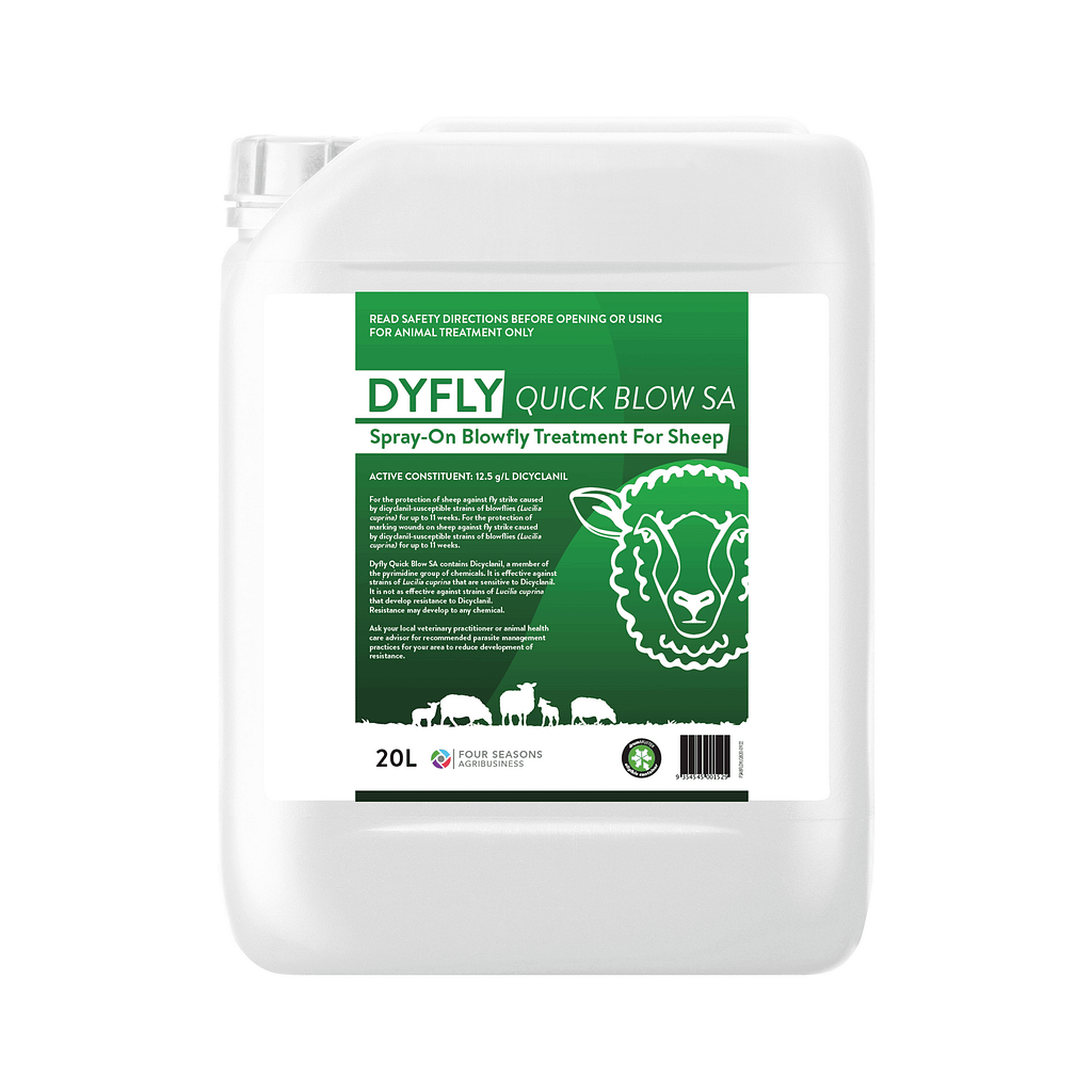 Dyfly Quick Blow SA Spray-On Sheep Blowfly Treatment - Four Seasons ...